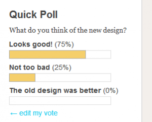 New feature: Poll widget – Stunf